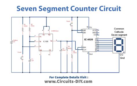7 Segment Led Counter Circuit Diagram