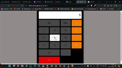 Nikhel Mehra On Linkedin Webdevelopment Calculatorproject