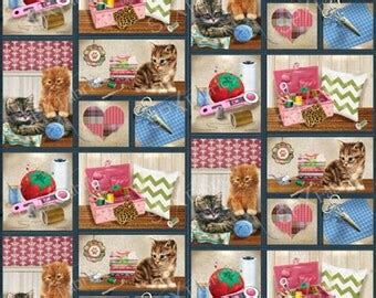 Cat Quilt Block Etsy