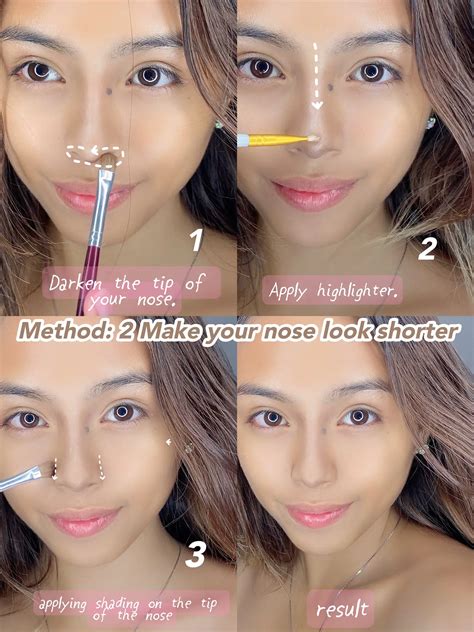 How To Make A Long Nose Look Shorter With Makeup Saubhaya Makeup