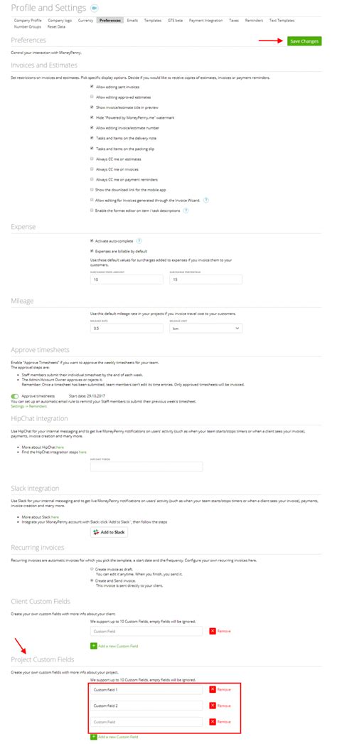 Project Custom Fields Zistemo Knowledge Base