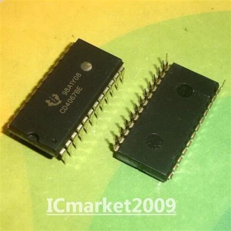 5 Pcs Cd4067be Dip 24 Cd4067 Cmos Analog Multiplexers Demultiplexers Chip Ic Ebay