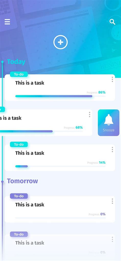 每日ui 042 待办事项列表ui设计作品app界面个人中心首页素材资源模板下载