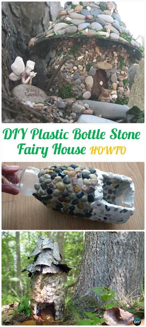Diy Plastic Bottle Stone Fairy House Instructions Diy Plastic Bottle