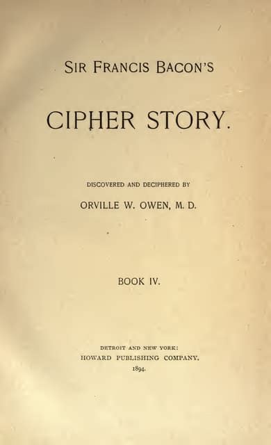 Sir Francis Bacons Cipher Story Free Ebook Pdf