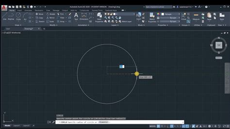 HOW TO MAKE A CIRCLE IN AUTOCAD YouTube