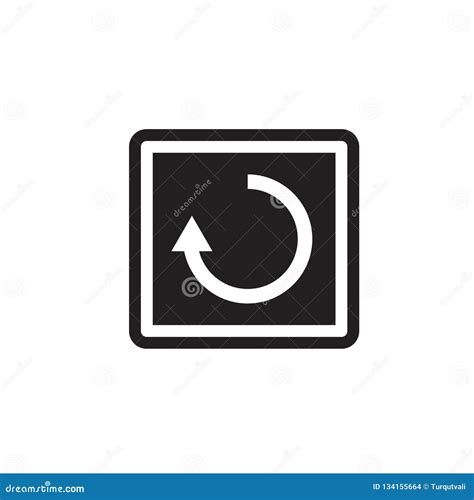 Restart Icon Vector Sign And Symbol Isolated On White Background