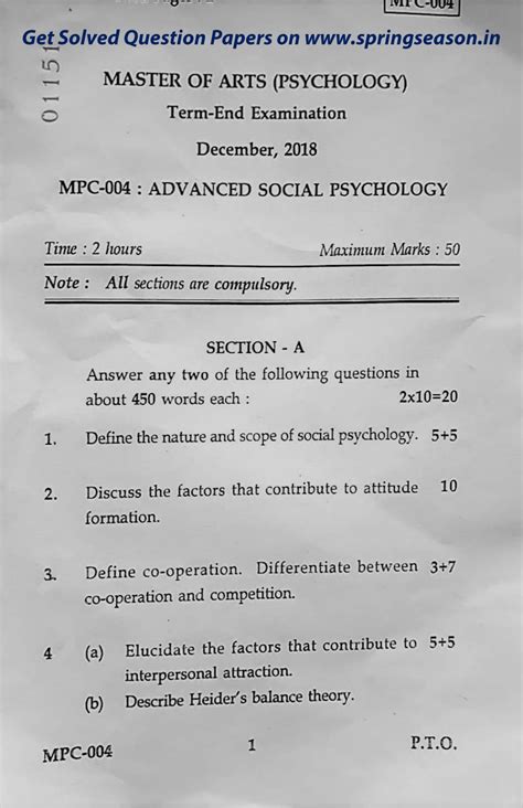 MPC 004 Dec 18 Question Paper MAPC Help
