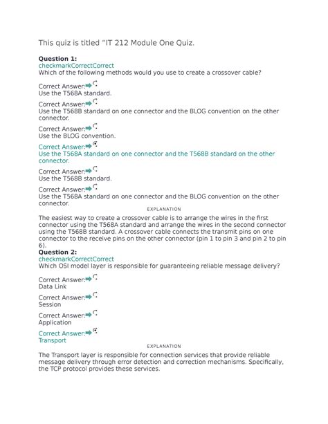 It 212 Module One Quiz Quiz This Quiz Is Titled “it 212 Module One