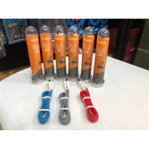 Jual Vivan Kabel Data Type C Ctc Per Pcs Type C Data Cable For Android M Shopee Indonesia