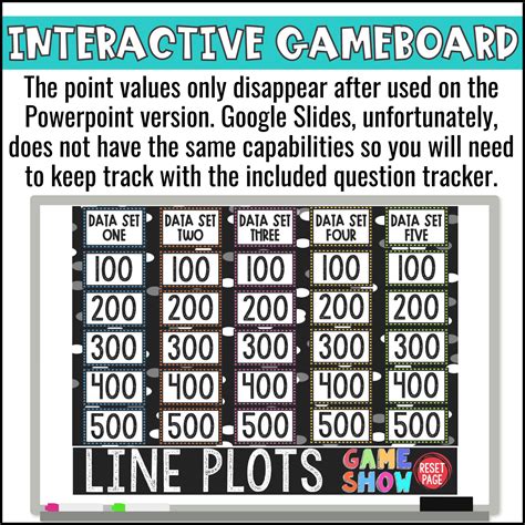Line Plots With Fractions Game Show Th Grade Math Test Prep Review Game MD Fun In Th