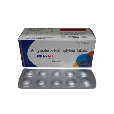 PREGABALIN AND NORTRIPTYLINE TABLETS Manufacturer Supplier And PCD Pharma Franchise