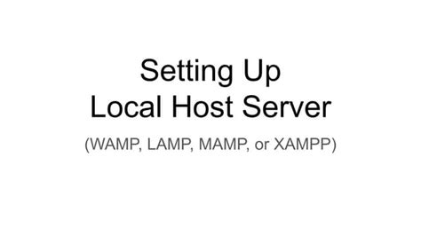 Installing Of Xampp Local Pc Serverpdf Computing Technology And Computing