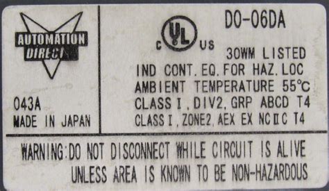 New Automation Direct D0 06da Direct Logic 06 Module D006da Sb Industrial Supply Inc