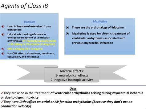 Anti Arrhythmic Drugs Anaesthesiology Cardiac Pptx