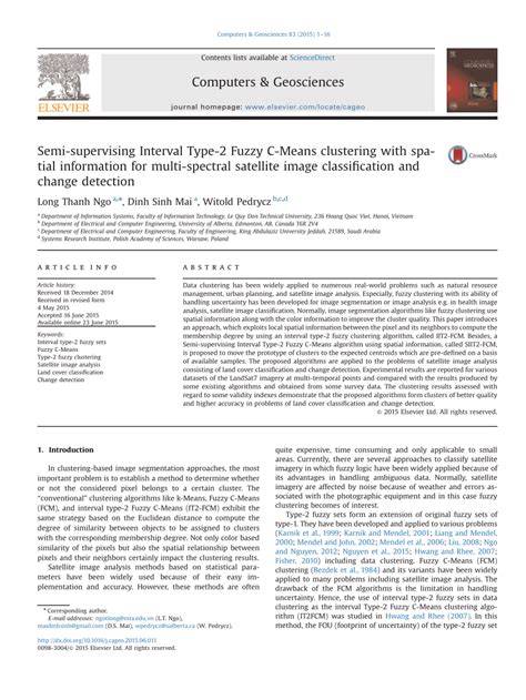 Pdf Semi Supervising Interval Type 2 Fuzzy C Means Clustering With