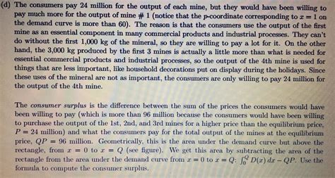 Solved Calculus Producer And Consumer Surplus This Is One Chegg Com