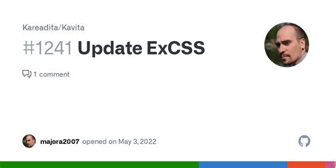 Update Excss · Issue 1241 · Kareaditakavita · Github