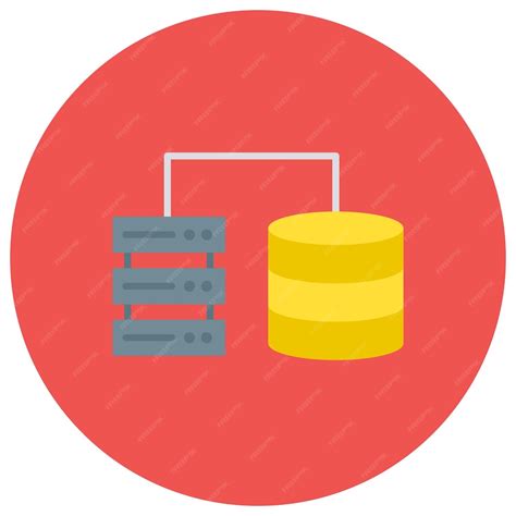 Premium Vector Database Flat Illustration