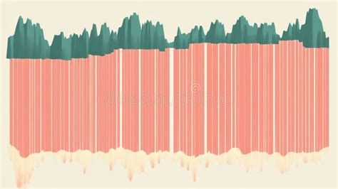 A Stylized Graph Depicting Fluctuating Data Trends Over Time Stock