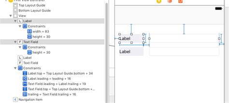 Ios Align Text Fields Using Dynamic Constraints Stack Overflow