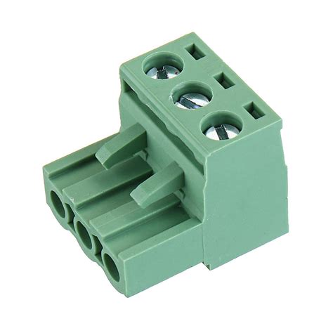 New 2 Edg 5 08mm Pitch 3pin Plug In Screw Pcb Terminal Block Connector Right Angle Chile Shop
