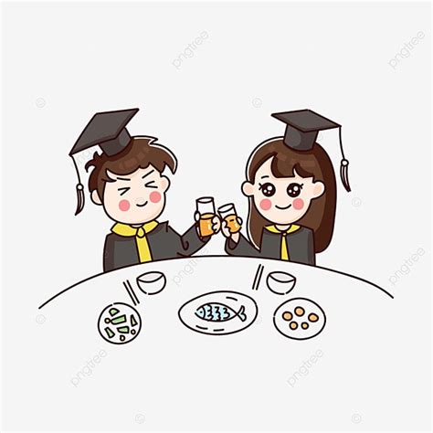 Classmates Vector Design Images A Meal Between Classmates Graduation
