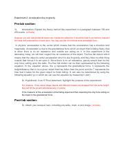 Understanding Acceleration Due To Gravity In Free Falling Objects Course Hero