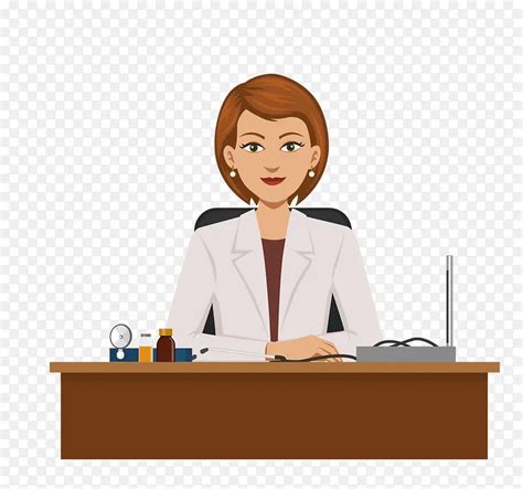 矢量棕色卡通图案问诊png图片素材下载 图片编号7806800 Png素材网