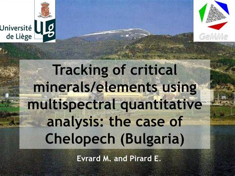Pdf Tracking Of Critical Mineralselement Using Multispectral