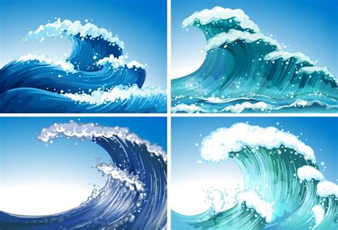 Waves Vector Images Over 1 4 Million