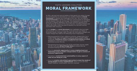 Chicago Faith Leaders Unveil Moral Framework As Crucial Step Towards Addressing City Challenges