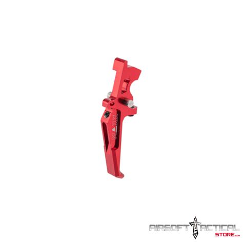 CNC Aluminum Advanced Speed Trigger For M4 M16 Series Airsoft AEG Style E Red By Maxx
