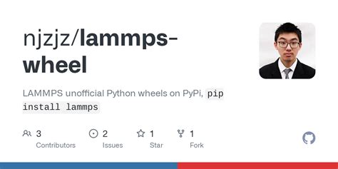 Github Njzjzlammps Wheel Lammps Unofficial Python Wheels On Pypi `pip Install Lammps`