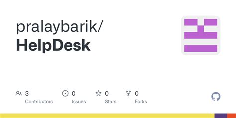 github pralaybarik helpdesk