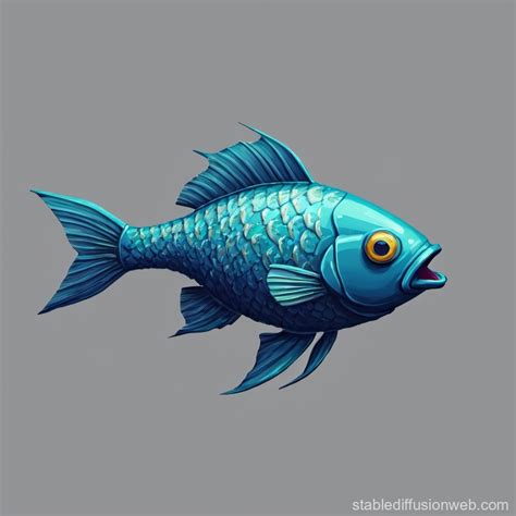 2d Fish Sprite Top View Design Stable Diffusion Online