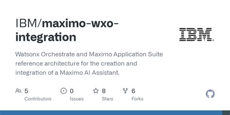 Github Ibmmaximo Wxo Integration Watsonx Orchestrate And Maximo Application Suite Reference