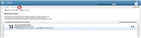 check the scanner data output and display non printable characters