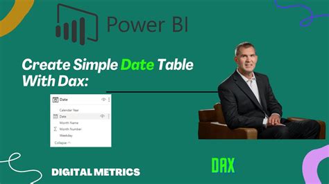 Dax Build Date Table Power Bi Youtube