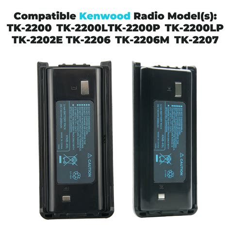 Knb 45 Knb 45l 2000mah Li Ion Battery Compatible For Kenwood Tk 3312 Tk