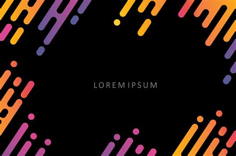 비스듬한 여러 가지 빛깔의 줄무늬가 있는 검은색 멋진 그림 1위에 대한 스톡 벡터 아트 및 기타 이미지 1위 검은색 과거 Istock