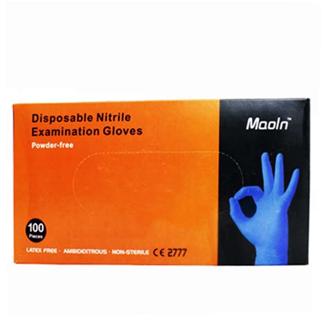 Blue Disposable Nitrile Examination Gloves Ct Cej Distributors Ltd