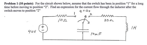 Solved Problem Points For The Circuit Shown Below Chegg Com
