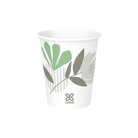 Dixie Pathways Paper Hot Cups 10 Oz White 50pack 2340path Image 1