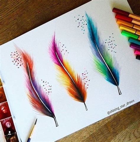 30 идеи для рисунков Цветными карандашами легкие для начинающих пошагово