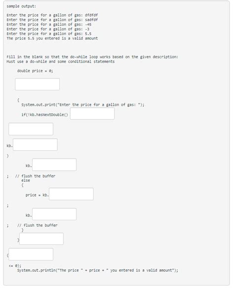 Solved The Following Do While Loop Is Suppose To Ask For The