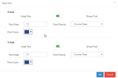 Axis Chart Ticks Customization Steps Helical Insight