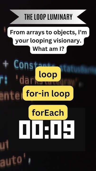 The Loop Luminary Javascript Riddle Challenge Codingchallenge