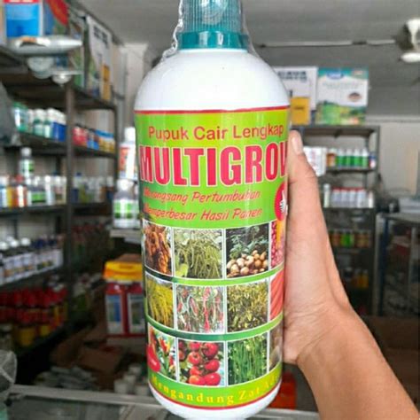Multigrow 1 Liter Pupuk Cair Lengkap Masa Pertumbuhan Perbanyak Hasil