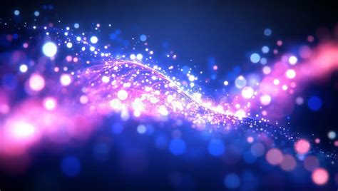 A Close Up View Of Dynamic Light Waves Forms An Abstract Digital Art Piece With A Dark